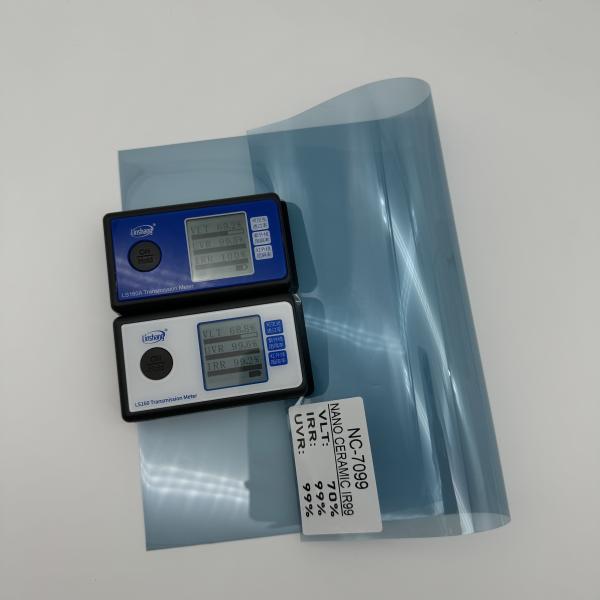 Quality Customizable Car Insulation Film VLT70% High Precision Light Blue for sale