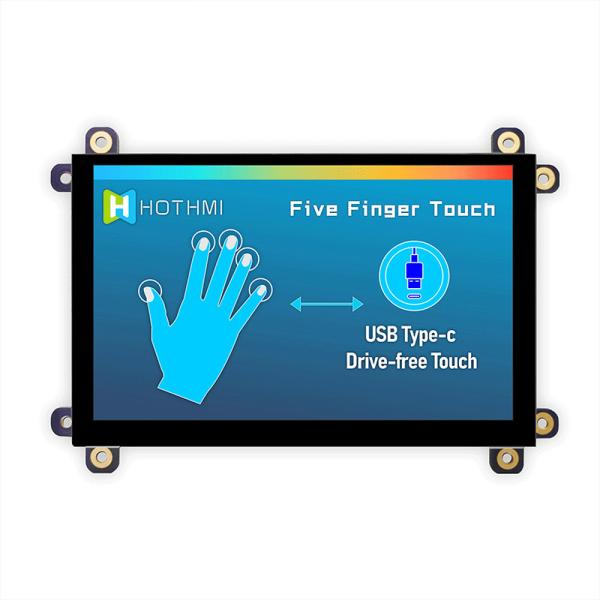 Quality 600cd/M2 VGA HI LCD Display 5.0 Inch 800x480 Multipurpose for sale