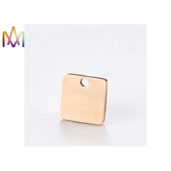 Quality OEM ODM 304SS Square Creative Tag Pendant For Unisex for sale
