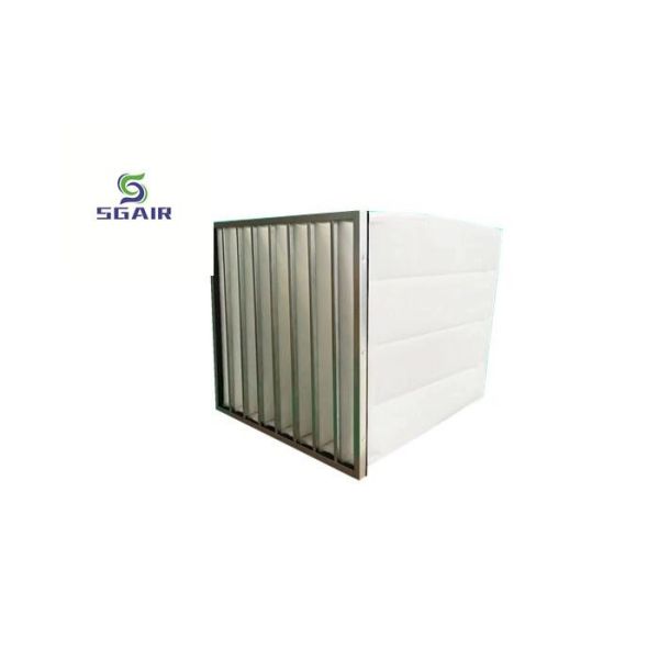 Quality Formaldehyde Free Glue Hepa Bag Air Filter Fire Resistant 2.5mm for sale