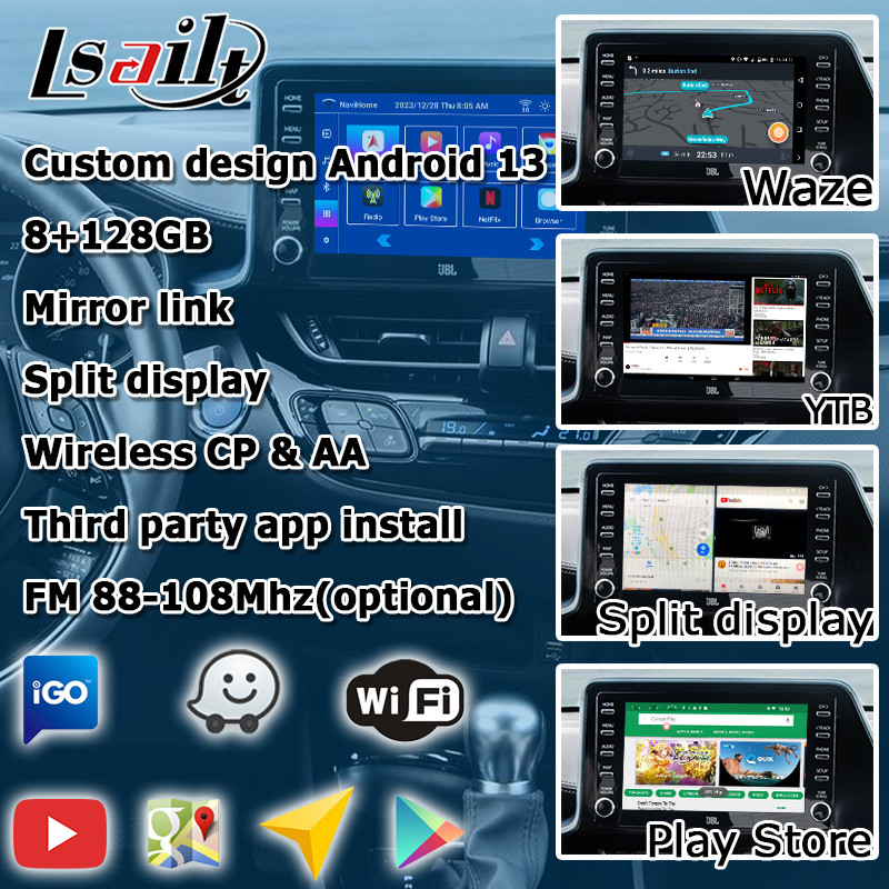 Quality Toyota C-HR CHR Android 13 multimedia interface with android auto carplay for sale