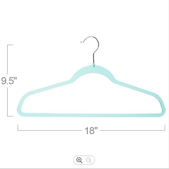 Quality Translucent Thick Plastic Hangers 0.5cm Multiple T Shirt Hanger for sale
