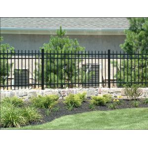Quality Steel Pinnacle 3 Rail 8ft Wide Tubular Pool Fencing for Residential for sale