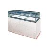 china 1.8m Chocolate Cooling Fridge For Chocolate Display Clear Glass 45 Degree Mitre
