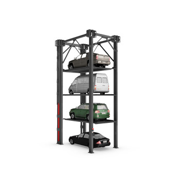 Quality Hydraulic Multilayer Parking System 4 Columns 4 Floors Elevator Car Lift for sale