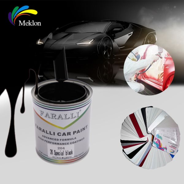 Quality Good Weatherability 1K Super black Auto Paint ODM OEM Car Refinish Paint for sale