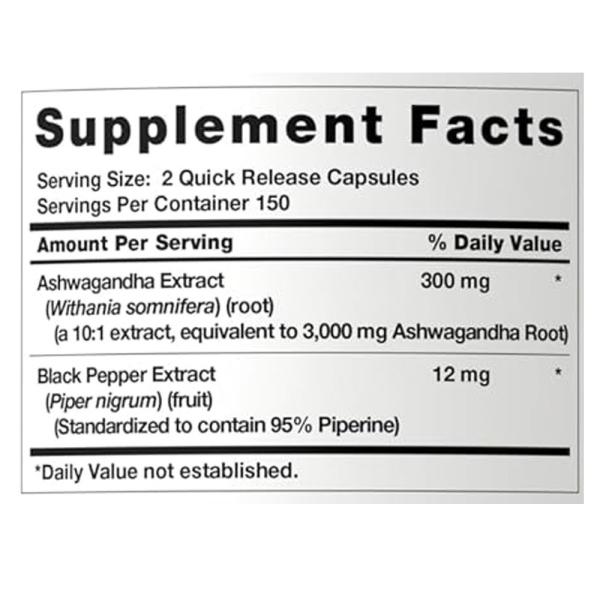 Quality 3000mg Ashwagandha Root Extract Capsules Supplements For Immuneti Support for sale