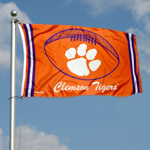 Quality Clemson Tigers Throwback Double Sided Flag for sale