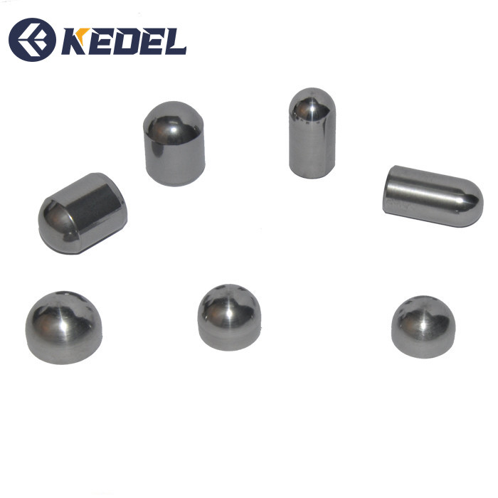 Quality YG8 Polished Tungsten Carbide Buttons 10.2mm Dome Top for Oil Drilling for sale