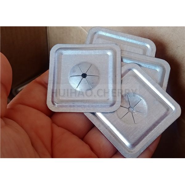 Quality 38mm Square Self-Locking Washer Speed Clips For Insulation Galvanized Steel Material for sale