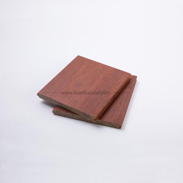 Quality 12mm Hand Scraped Bamboo Flooring Charcoal Moisture Resistant for sale