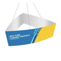 Quality 10ft 12ft Exhibition Trade Show Hanging Banner Triangle Hanging Sign Suspended for sale