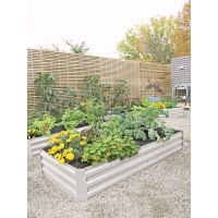 Quality Anti Rusting 100cm Raised Metal Garden Bed For Herbs for sale