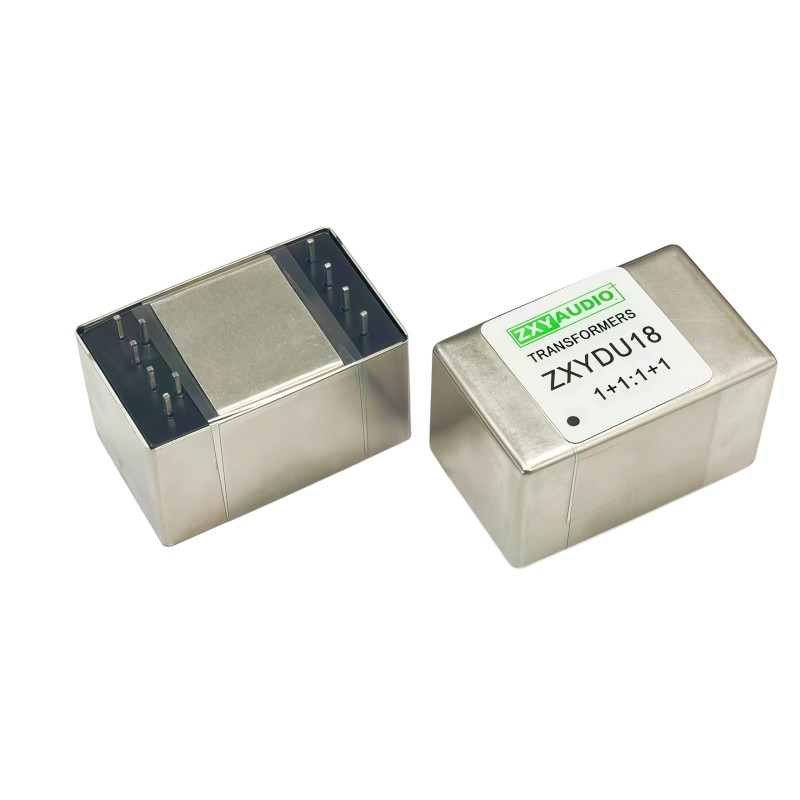 Quality Square Horizontal 1+1:1+1 Permalloy Audio Isolation Transformer ZXYDU18 for sale