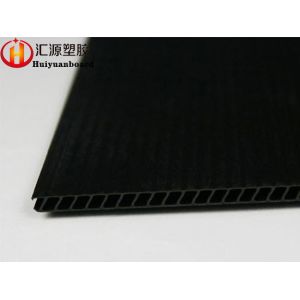 Quality Impact Resistant Black Corrugated Plastic Boards Polypropylene Correx Sheets for sale