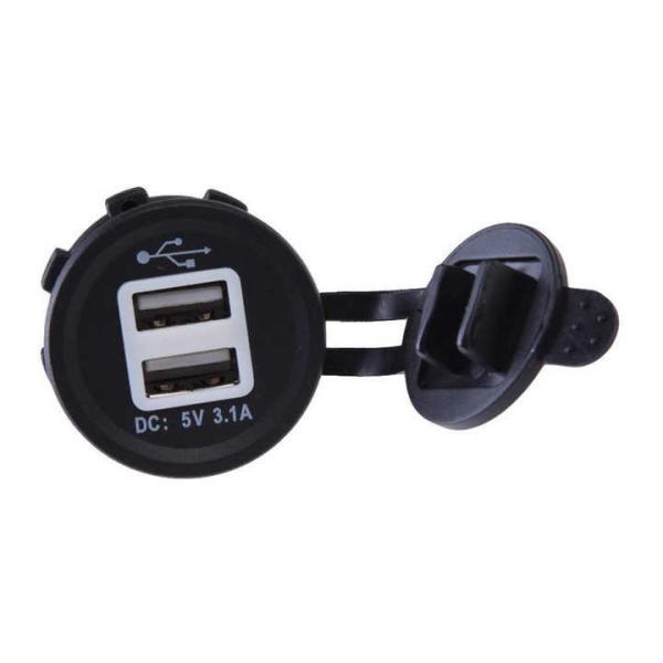 Quality New 5V 3.1A Dual USB Socket Charger Adapter Mobile Phone Power Outlet for sale