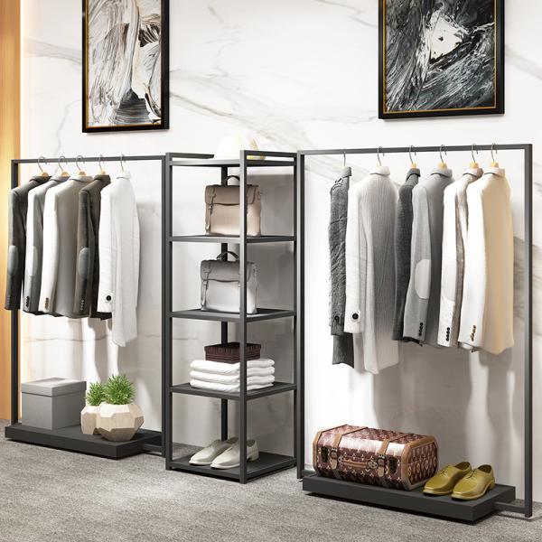 Quality Show Fashion Clothing Rack Display For Showrooms Garment Display Rolling Rack for sale
