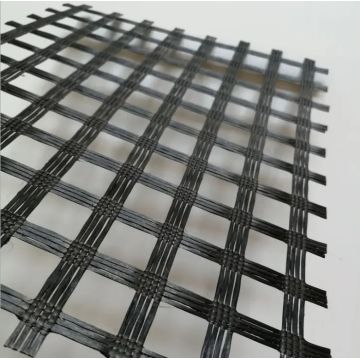 Quality Bidirectional Bitumen Geotextile Geogrid Polyester Reinforcement 800kN for sale