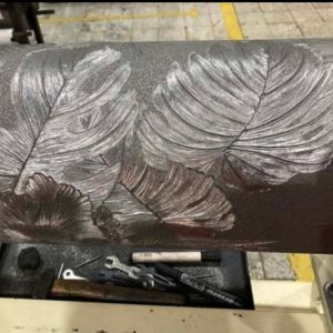 Quality Wallpaper Embossing Roller with 100-1500mm Diameter Chrome Plating and HV1100 for sale