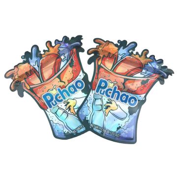 Quality Custom Special Shaped Pouch Holographic Die Cut Mylar Bag For Custom for sale