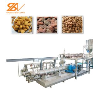 Quality Automatic Pet Food Extruder Production Line Dog Food Machine Siemens Motor for sale