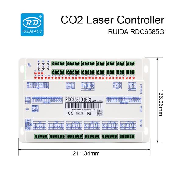Quality RUIDA RDC6585G Multi-Head Synchronous Laser Controller For Cutting And Engraving for sale