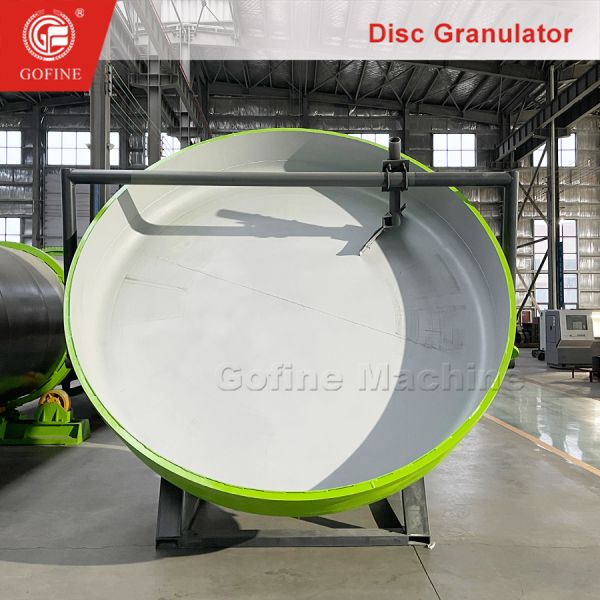 Quality Organic Fertilizer Pan Granulator Energy Saving High Production Effcciency for sale