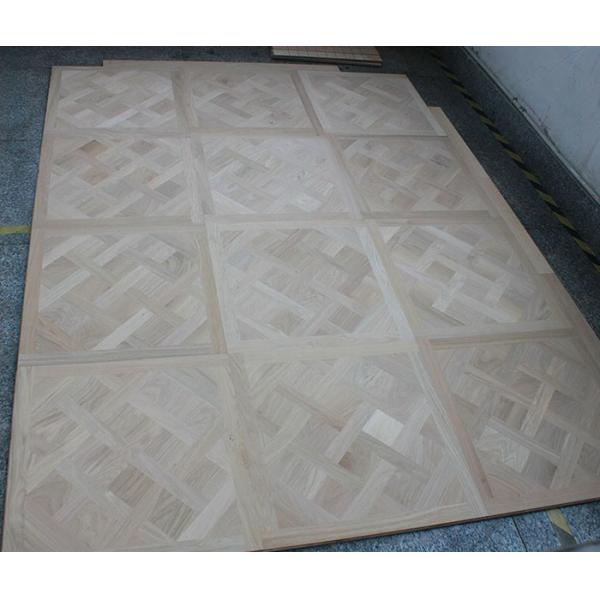 Quality European Oak Versailles Wood Floor Panels Unvanished 600 X 600MM for sale