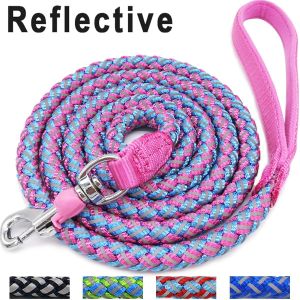 Quality Mountain Climbing Braided Nylon Rope Dog Leash , Dog Training Leash With Lock for sale