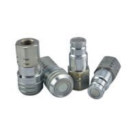 Quality ISO 16028 Carbon Steel Flat Face Hydraulic Hose Fittings for sale