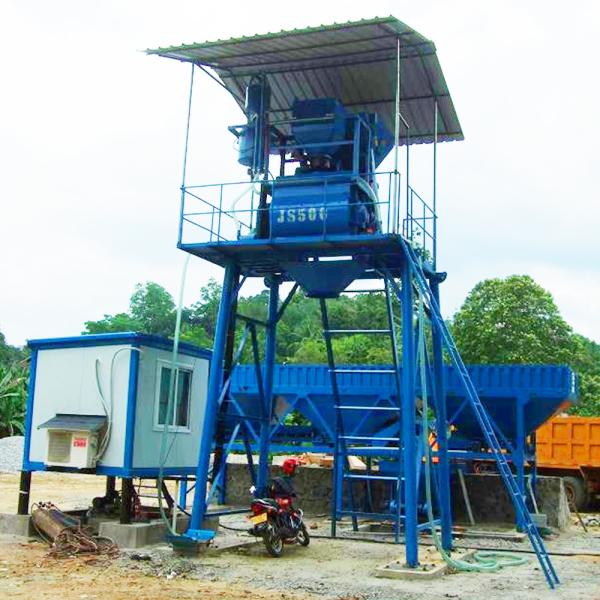 Quality HZS25 Fully Automatic Concrete Batching Plant For Road Maintenance for sale