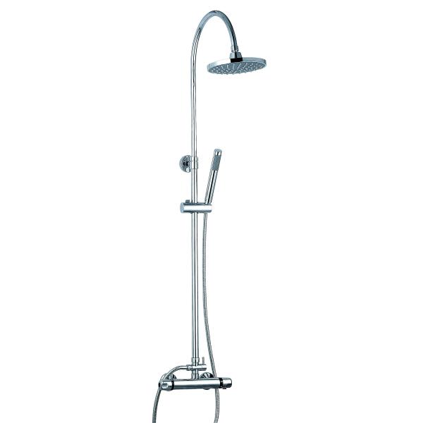 Quality Polished Thermostatic Bathroom Faucets , Chrome Thermostatic Mixer Tap for sale