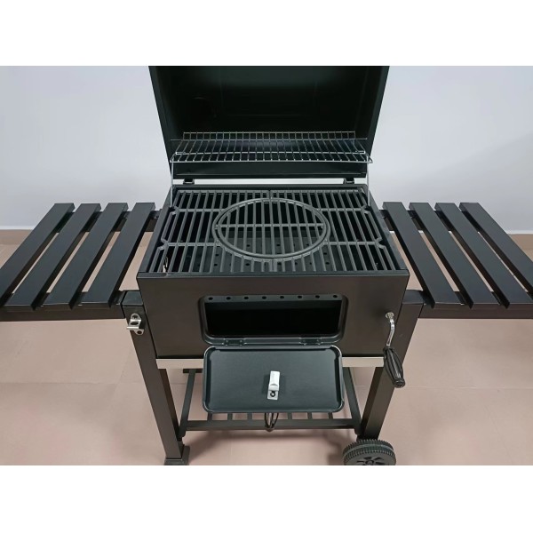 Quality 40kg Weight Charcoal BBQ Grill  23.7 Inch Portable Camping Grill With Wheels for sale