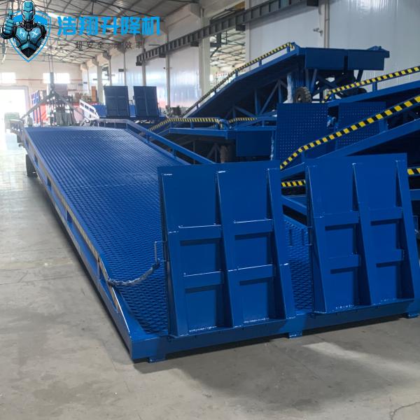 Quality 10T-10M Customized Green Loading And Unloading Goods Mobile Dock Ramp for sale
