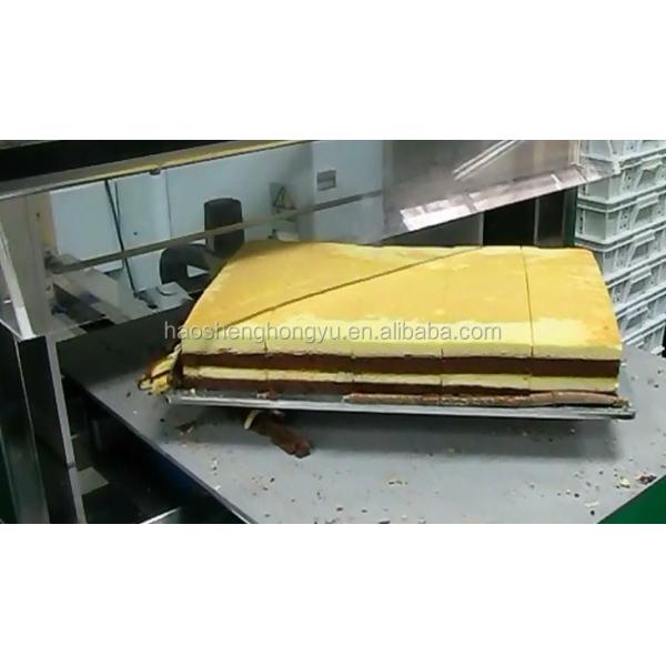 Quality Automatic Commercial Cake Slicer Embryo Sponge Cake Cutting Equipment for sale