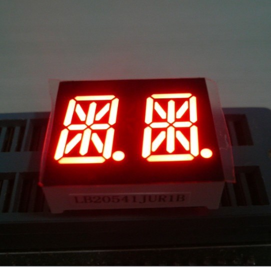 Quality Common Anode 2 Digit 14 Segment LED Display 0.54 Inch Super Bright Green for for sale