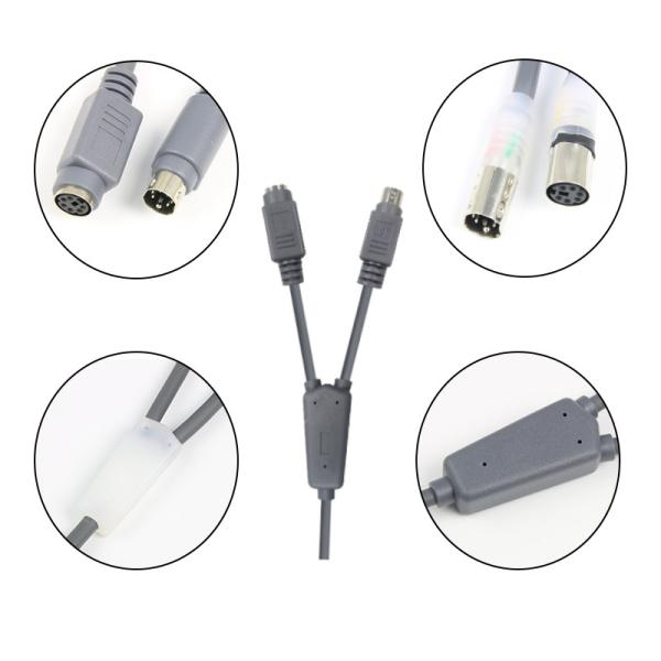 Quality 2m Straight Ps2 Keyboard Cable For Datalogic GD4310 QW2120 Barcode Scanner for sale