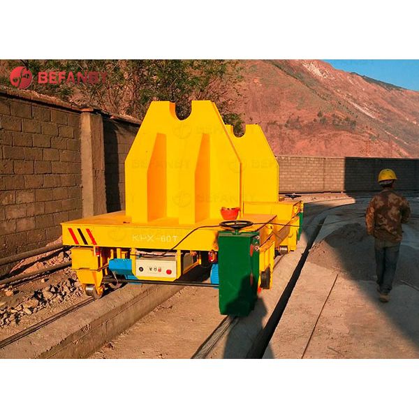 Quality Heavy Load Explosion Proof Transfer Cart With Automatic Dumping Device for sale