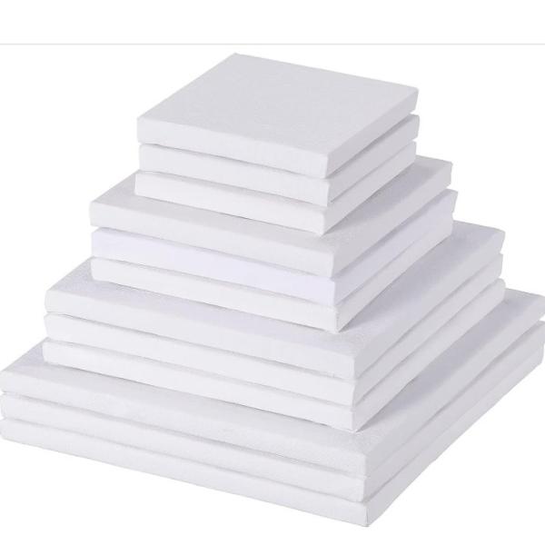 Quality Custom Size Stretched Canvas Board with Matt Surface for Inkjet Printing and Acrylic & Oil Painting - 280g/380g Weight for sale