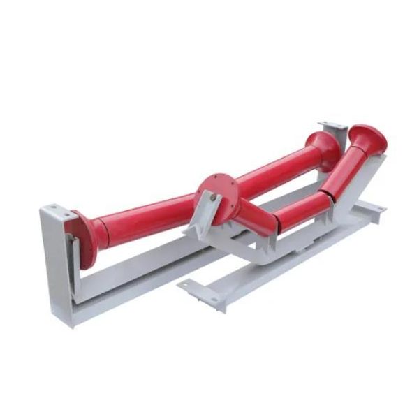 Quality Red Troughing Conveyor Idler Set - Heavy-Duty Mining Conveyor Roller for sale