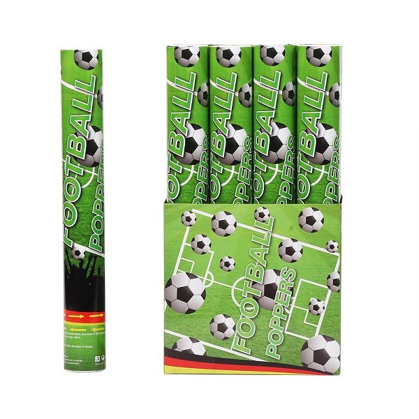 Quality Football Match 38cm Air Driven Party Confetti Cannon Biodegradable Confetti for sale