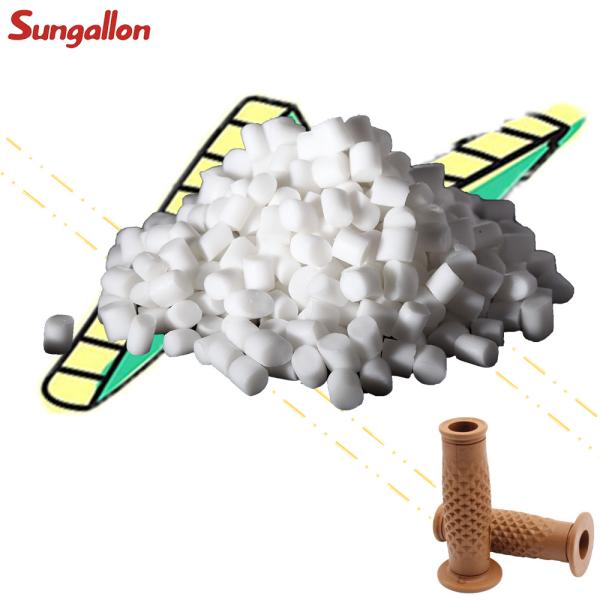 Quality Opaque White Thermoplastic Elastomer Eco-Friendly TPE Elastomer Material 85A for sale