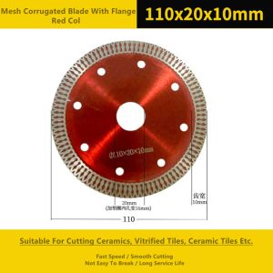 Quality Steel Core Red 110mm Diamond Cutting Disc Hot Pressed for sale