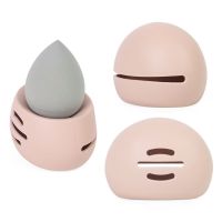 Quality Custom Eco-friendly Soft Silicone Makeup Sponge Blender Holder Box for Cosmetic for sale