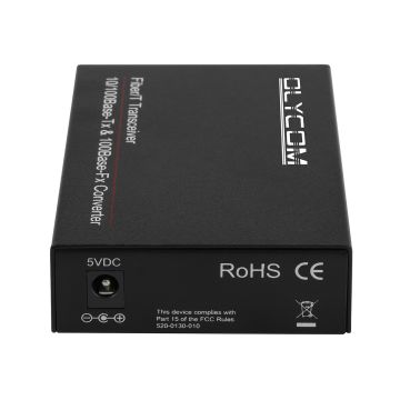 Quality Single Mode LC SFP POE Fiber Media Converter 10/100/1000M For IP Cameras for sale