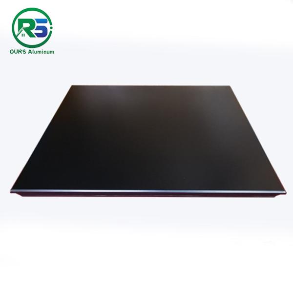 Quality Black Suspended Metal Ceiling Tiles Pvdf Coating 600mm*1200mm for sale
