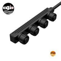 Quality F Shape 2 Pin 1 In 4 Out 8.5mm Waterproof Inline Connector for sale