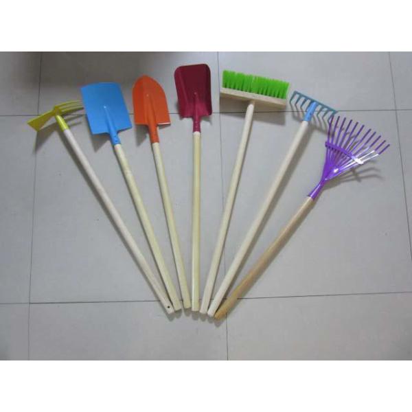 Quality 10pcs Garden Hand Tools Set with Long Wooden Handle Multifunctional and for sale