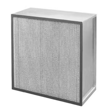 Quality Stainless Steel Frame Deep Pleat HEPA Filter High Temperature Resistant for sale