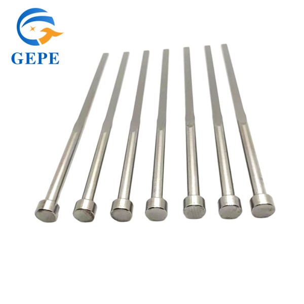 Quality SKD61/H13 Straight Flat Thimble Wear Resistant High Precision Stepped Pin for sale